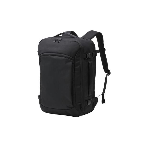 エレコム　BM-BPTRCSEPBK　リュック30〜40L拡張　真空圧縮トラベルバックパック　16インチPC対応　180度フルオープン　ブラック 131