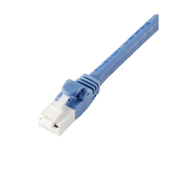 エレコム　LD-GPAT／BU015RS　LANケーブル　CAT6A　0.15m　ツメ折れ防止　10Gbps　500MHz　高速　ギガビット　ブルー 131