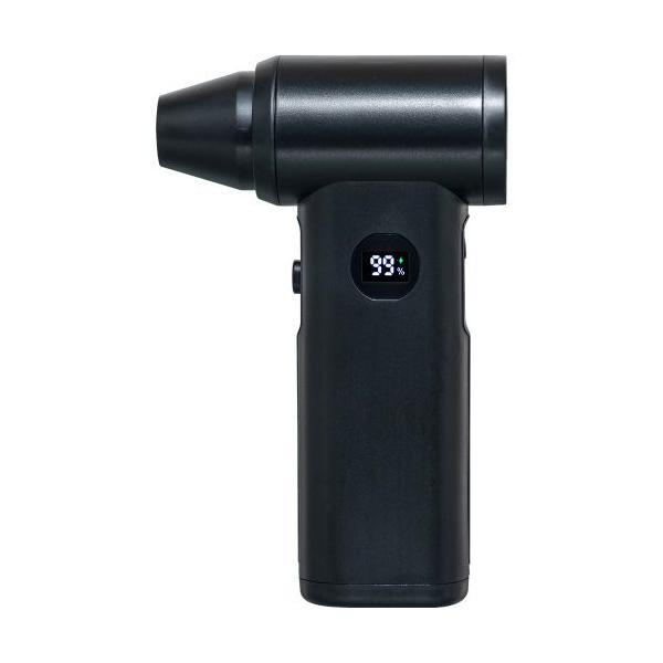 ナカバヤシ　DAD-701BK　電動エアダスター　AERO　BOOST　充電式　LEDディスプレイ搭載　風速8段階切替え　USB　Type-C充電　ブラック 131