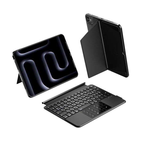 iClever　TYPEMATE10　iPad用キーボード付きケース　テンキー＆タッチパッド一体型　日本語配列　Bluetooth対応　多角度スタンド機能付　ブラック 131