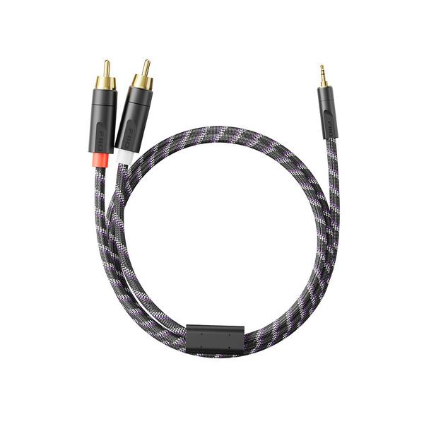 FIIO　FIO-TRUST-LD-UB2　オーディオケーブル　3.5mmステレオミニ　to　RCA　銀メッキ無酸素銅線採用　120cm　ブラック 23