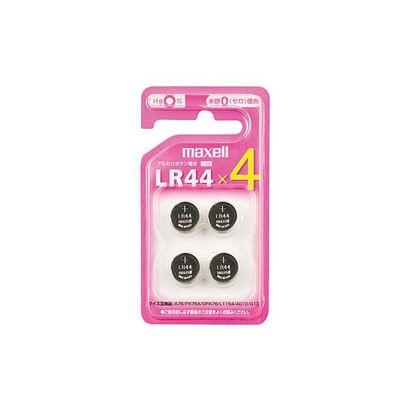 マクセル　ボタン形アルカリ電池　LR44　4BSC　(4個入り)　LR444BSC 70