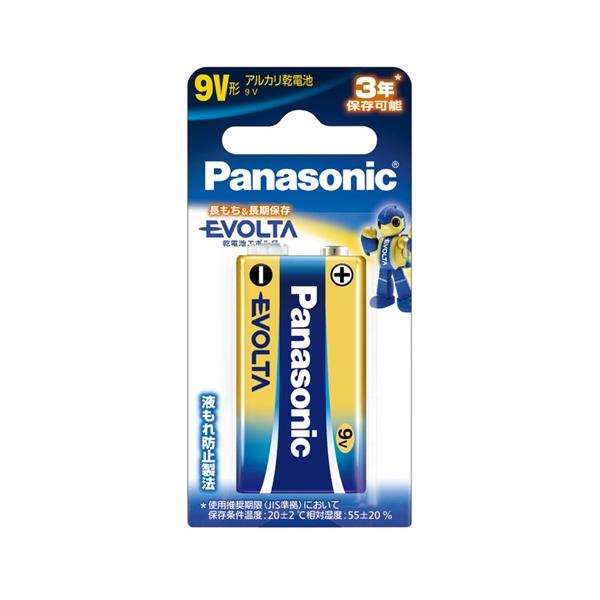パナソニック　6LR61EJ/1B　乾電池エボルタ9V形　6LR61EJ/1B 70