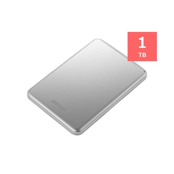 バッファロー　HD-PUS1.0U3-SVD　USB3.1(Gen1)／USB3.1　ポータブルHDD　1TB　シルバー 124