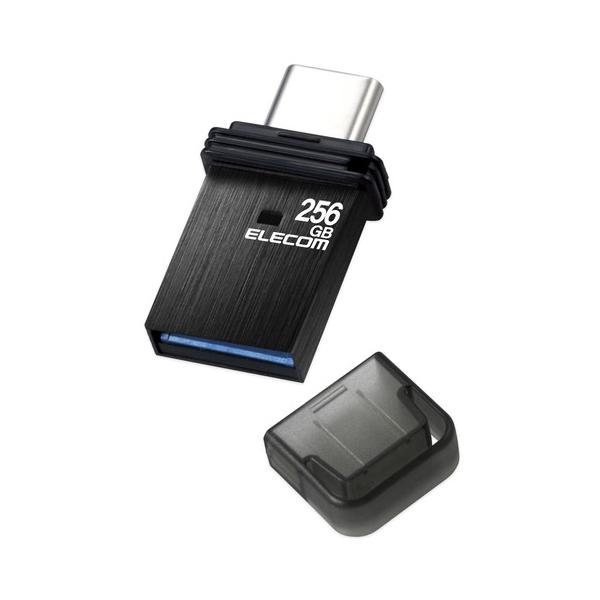 エレコム　MF-CAU32256GBK　キャップ式USBメモリ　256GB　Type-C　Win／Mac／スマホ　タブレット対応　ブラック 124