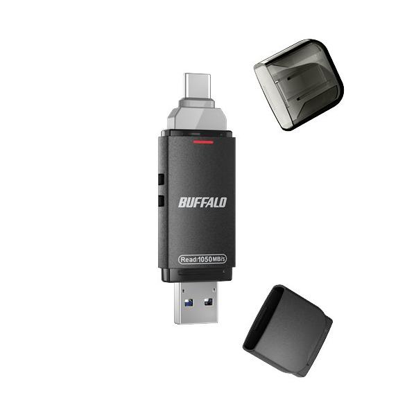 BUFFALO　SSDSDH1.0U3BA　USB　3.2(Gen2)　Type-C／Type-A両対応　スティック型SSD　高速タイプ　1TB 124