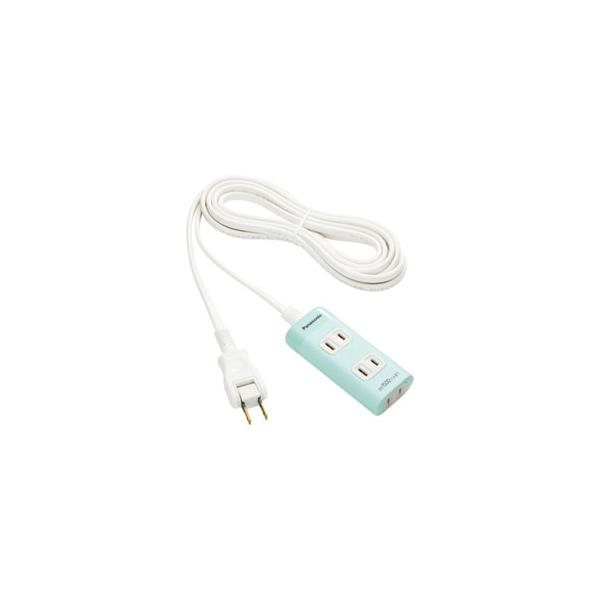 パナソニック　WHA2433GP　テーブルタップ　「ザ・タップQ」（3コ口・3m）　グリーン 72
