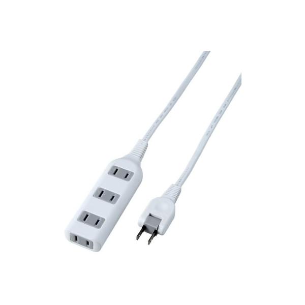ヤザワ　耐トラ付タップ　4個口　2m　白　Y02S402WH 72