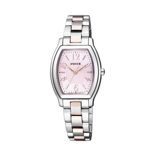 シチズン　KH8-730-93　wicca　ウィッカ　ソーラーテック　スタンダード　トノー型　ステンレスモデル 820