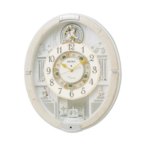 セイコークロック　RE576A　電波からくり時計　音量調節機能　時報モニター　スイープセコンド　回転飾り付 820