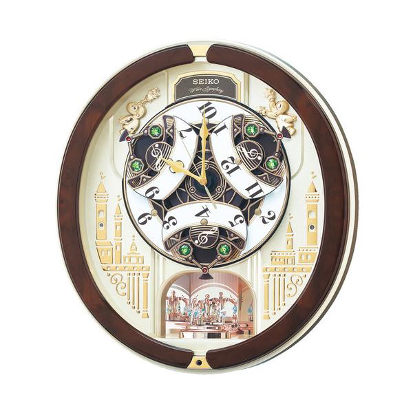 セイコークロック　RE579B　からくり掛け時計　正時パフォーマンス＆メロディセレクト 820
