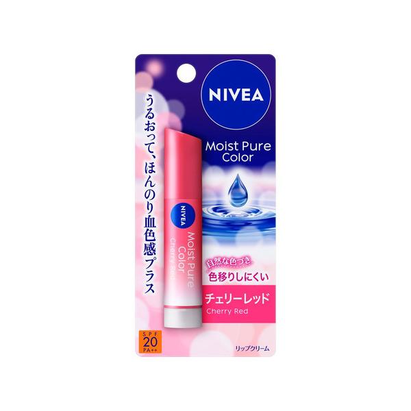 ニベア　ナチュラルカラーリップ　ブライトアップ　チェリーレッド　(3.5g) 878