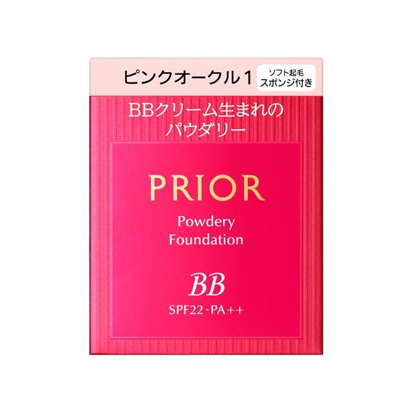 資生堂（SHISEIDO）　　プリオール　ベースメーク　美つやBBパウダリー　ピンクオークル1　（レフィル）　赤味よりでやや明るめ　(10g) 878