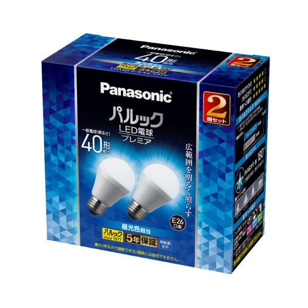 パナソニック　LDA4DGSK4CF2T　パルック　LED電球　プレミア　4.2W　2個入　昼光色相当　一般電球タイプ　E26口金　広配光タイプ 71