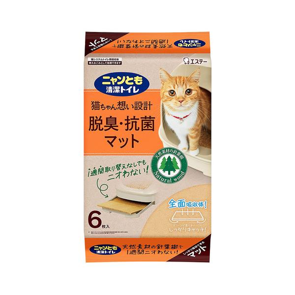 エステー　ニャンとも清潔トイレ　脱臭・抗菌マット　6枚 866