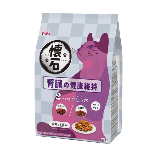 ペットライン　懐石　2つのごほうび　腎臓の健康維持　キャットフード　600g 866