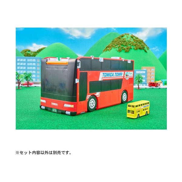 タカラトミー　トミカビークルタウン　ビッグに変形　2階だてバスロータリー（トミカ付き）　トミカワールド 885