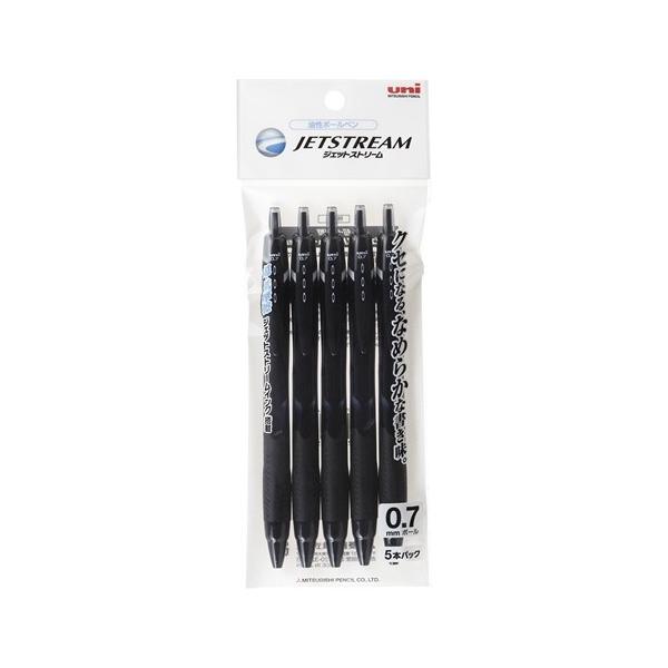 三菱鉛筆　SXN150-07.5P.24　ジェットストリーム　黒　5P　　0.7mm 883