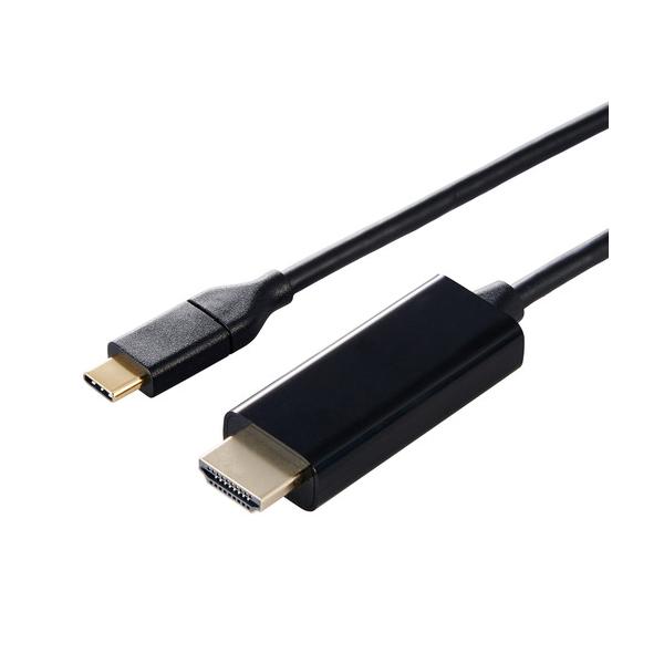 エレコム　MPA-CHDMI30BK3　USB-C　HDMI　変換ケーブル　3m　4K／60Hz対応　Windows　Mac　スマホ　タブレット対応　ブラック 500