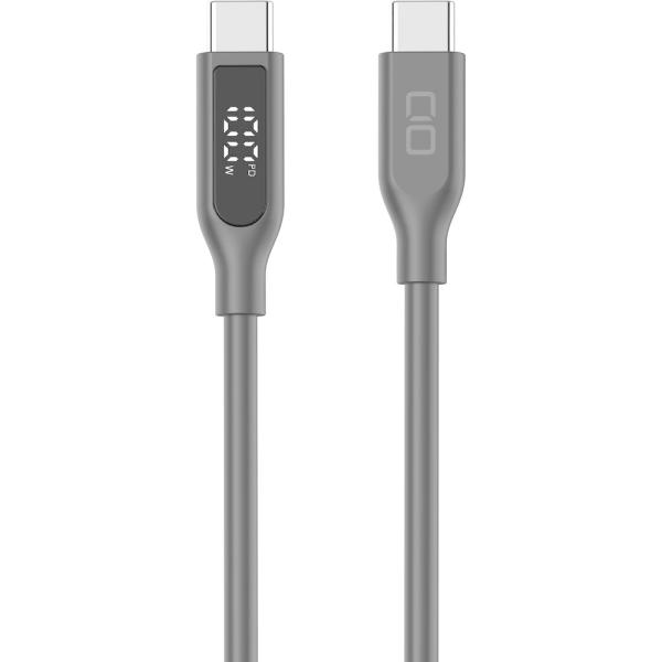CIO　CIO　CtoC　2m　液晶付きシリコンケーブル　ブラック　CIO-SL-SC-CC2-BK 500