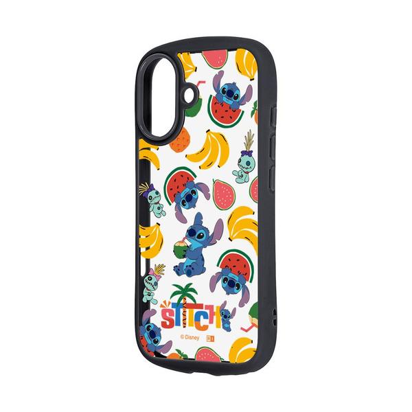 レイ・アウト　iPhone17　ディズニー　／　Puffull　衝撃吸収　バンパー　ハイブリッド　RC-DP52CMD2B／ST27 500