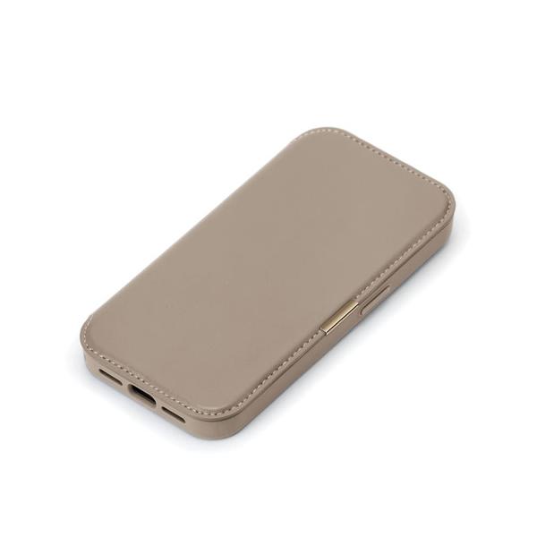 PGA　PG-25BGF02BE　iPhone　17　Pro用　ガラスフリップケース　[ベージュ] 500
