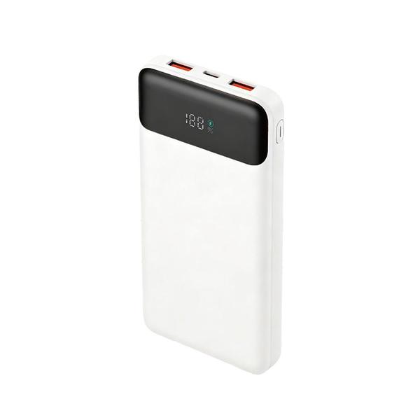 クオリティトラストジャパン　QTC-0508WH　準固体モバイルバッテリー　10000MAH　耐衝撃　TYPE-C1ポート／USB2ポート　PD20W対応　ホワイト 500