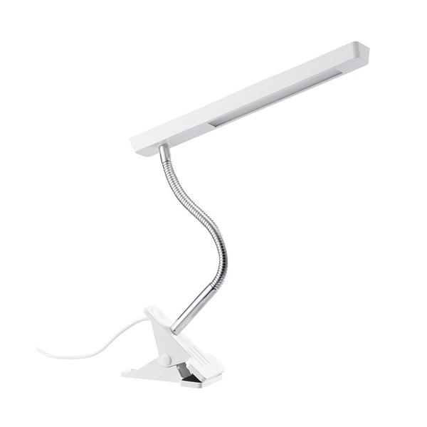 ヤザワ　CFLE05D15WH　LEDフレキシブルクリップライト　約1200lux　USBアダプター付　アーム約260mm　ホワイト 49