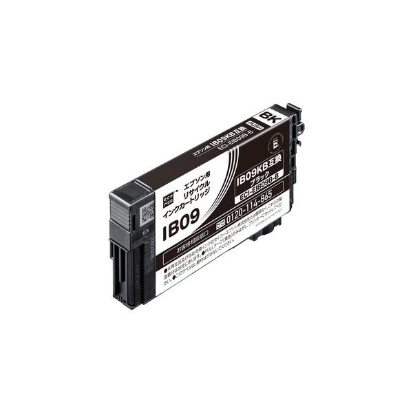 エコリカ　ECI-EIB09B-B　エコリカ　エプソン　IB09KB　対応　リサイクル　インク　カートリッジ　残量表示機能付　ブラック 119
