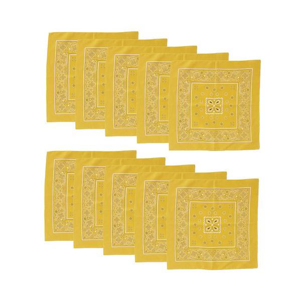 アーテック　バンダナ　黄　10枚組　18172 885