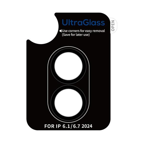 Torras　X00FX2043　UltraGlass　Camera　Lens　Protection　for　iPhone16／iPhone16　Plus　（2眼用　レンズフィルム）　Black 500