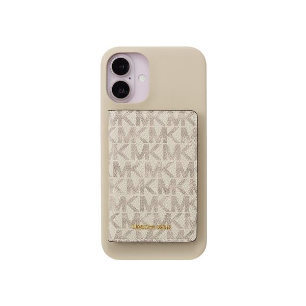 MICHAEL　KORS　MKCWVNLWPIP2467　Wrap　Case　with　MagSafe　Card　Wallet　for　iPhone16　Plus　Vanilla 500
