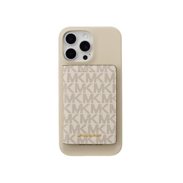 MICHAEL　KORS　MKCWVNLWPIP2469　Wrap　Case　with　MagSafe　Card　Wallet　for　iPhone16　Pro　MAX　Vanilla 500