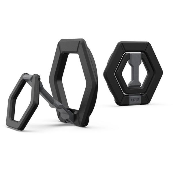 プリンストン　UAG社製　MAGNETIC　RING　STAND(ブラック／シルバー)　UAG-RMRS-BK／SV 500