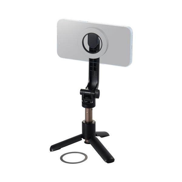 エレコム　P-STMTBK　着脱簡単な卓上用スマホ三脚スタンド　　ブラック 500