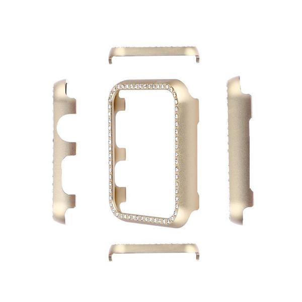 GAACAL　W00290G2　APPLE　WATCH　4-6／SE1-2／40MM　メタリックスワロフスキーフレーム　ゴールド 500