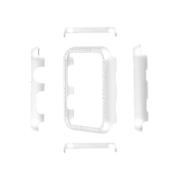 GAACAL　W00290S2　APPLE　WATCH　4-6／SE1-2／40MM　メタリックスワロフスキーフレーム　シルバー 500