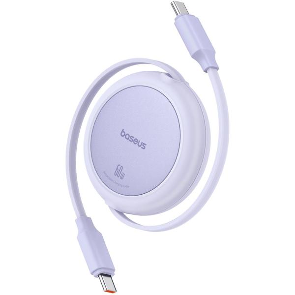 ベースアス　Free2Pull巻取式USB-Cケーブル　1m　60W-PL　P10364500511-01 500