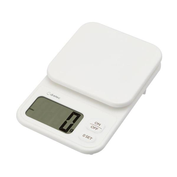 ドリテック　KS-739WT　デジタルスケール　「エクレ」　2kg　ホワイト 500