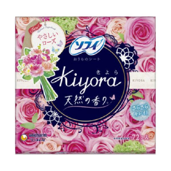 ユニチャーム　ソフィ　Kiyora(きよら)　フレグランス　ローズの香り　72枚　【日用消耗品】 861