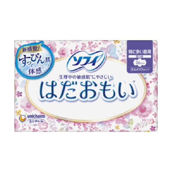 ユニ・チャーム　ソフィ　はだおもい　長時間用　羽つき　16枚 861