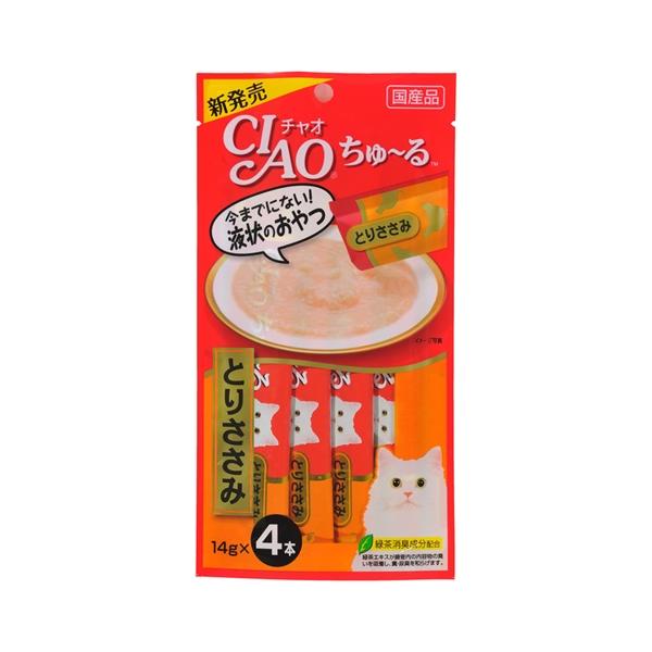 いなばペットフード　ＳＣ‐７３　チャオちゅーるとりささみ　　１４ｇ×４本 866