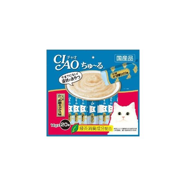 いなばペットフード　ＳＣ‐１３０　チャオちゅーる２０本かつおかつお節ミックス味　１４ｇ×２０本 866