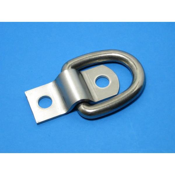材質//ステンレス寸法//押金寸法／横：38×縦：90mm、板厚み：4.0mm、穴ピッチ：60mm　リング寸法／横：72×縦：78mm、径：φ12.7、重量：0.68kg　