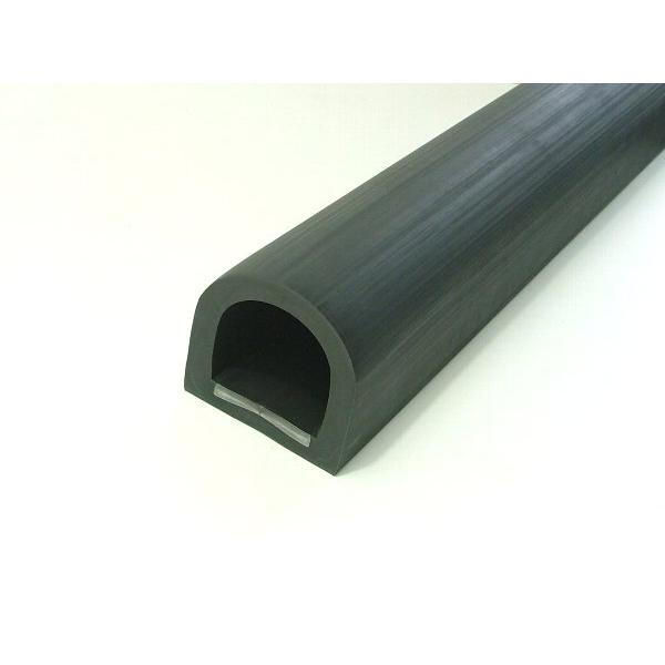 材質//エラストマー寸法//高さ：100×幅：100×長さ：1000mm、厚み：15mm、重量：7.30kg仕様//かまぼこ型※内底に硬いポリエチレン板が入っているので、ボルト止め用の補強板は不要です。