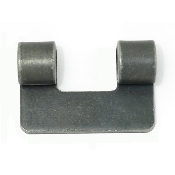材質//鉄製SS400 寸法//蝶番幅：90mm、蝶番内幅：40mm、板厚：6mm、ピン穴径：17mm、重量：0.29kg 寸法図//画像よりご確下さい。表面処理//生地仕様//16mmピン用