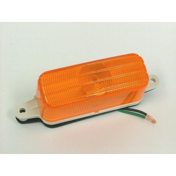 寸法//長さ：132×幅：35×高さ：41mm、取付ピッチ：118mm、重量：0.07kg仕様//DC24V、橙※山田車体旧型、パブコ旧型