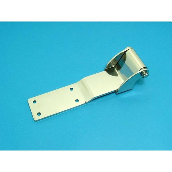 材質//ステンレスSUS304寸法//板厚：6.0mm、重量：1.43kg寸法図//画像よりご確認下さい（図は左を示す）表面処理//#400研磨（おもて面のみ）仕様//右用※ウイングボディ用リア観音扉蝶番です。◆必ずお読み下さい※本製品は、...