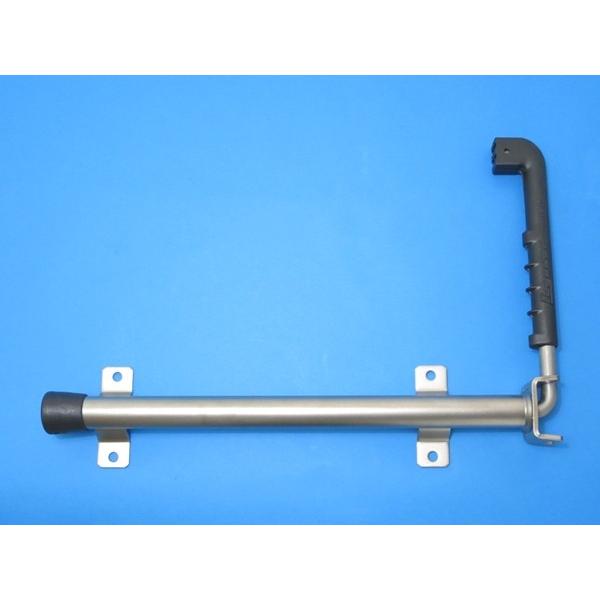 材質//ステンレス寸法//本体長さ：444mm、本体径：φ30、ストッパー部高さ：275.5mm、引出ストローク：290mm、重量：2.13kg寸法図//画像よりご確認下さい仕様//左右兼用