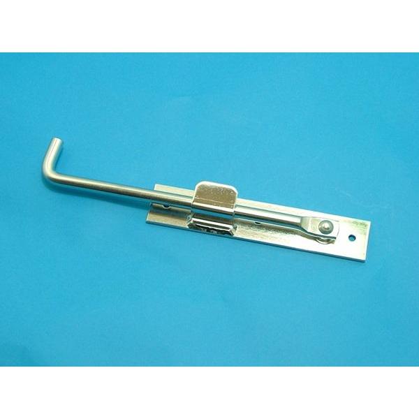 材質//ステンレス寸法//長さ：260mm、重量：0.67kg寸法図//画像よりご確認下さい表面処理//電解研磨仕様//左用【使用方法】観音扉内側に本体を設置します。扉が90°開いた位置で、門口に丸棒の差込穴を開けます。差込穴に丸棒を差す事...